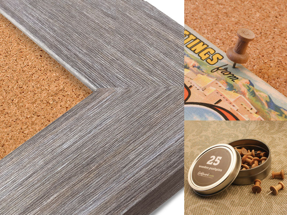 48" x 34" Cork Boards Online | Large Framed Cork Board – Corkboard.com
