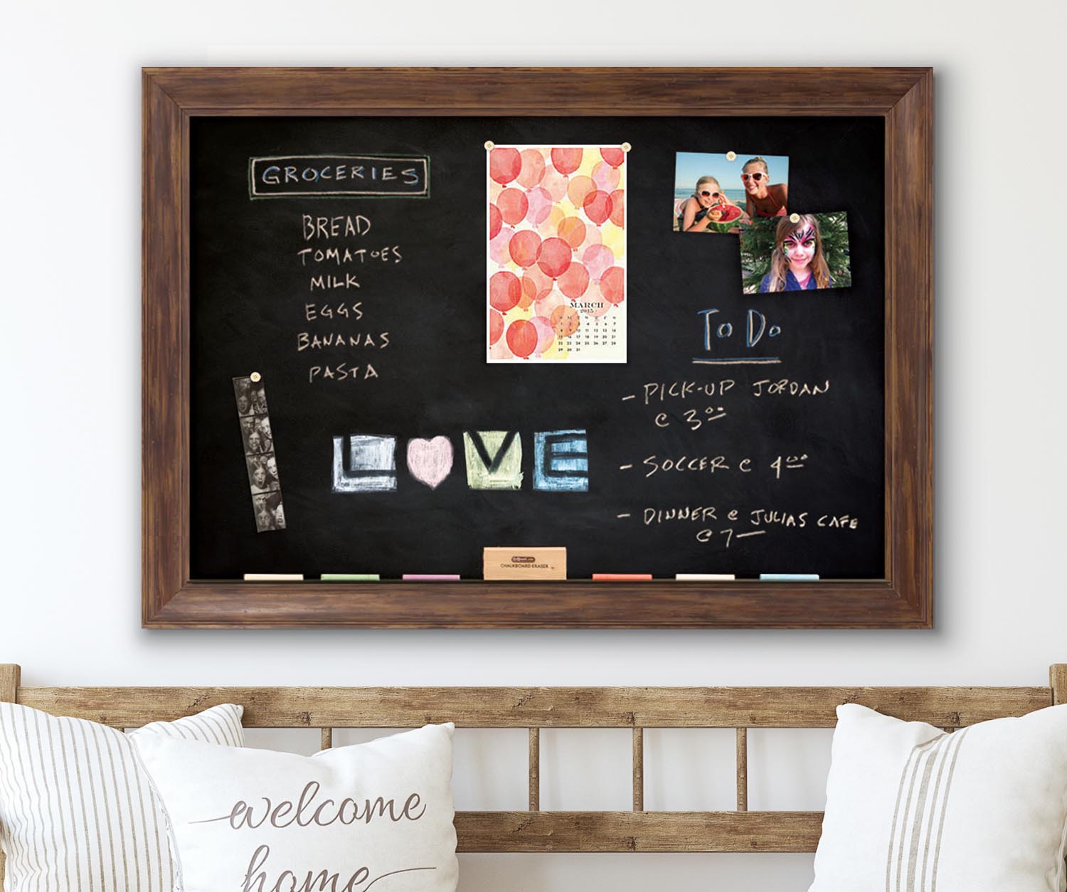 Large Magnetic Chalkboard | Buy Chalkboard Online – Corkboard.com